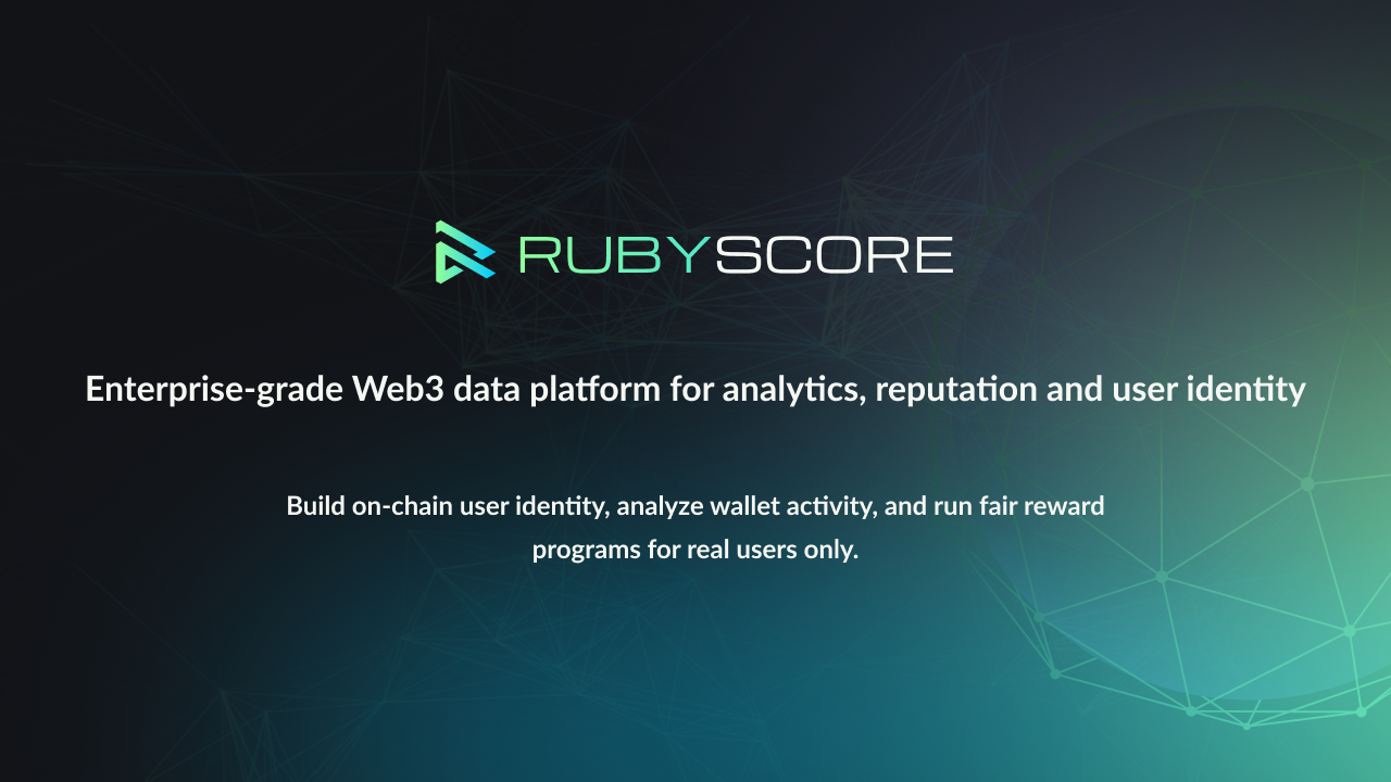 RubyScore — Web3 Reputation & Identity Platform